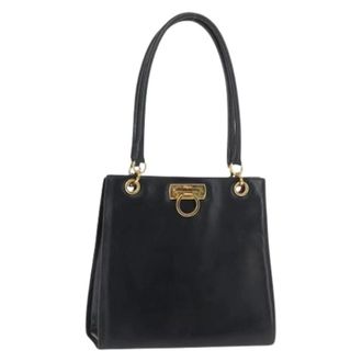 Ferragamo Sac bandouli&egrave;re en cuir Pre-owned - Femme - Pre-owned - Bleu - Taille: ONE Size