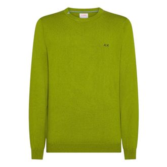 Sun 68 Muschio Sweater basic l/s - - Knitwear - Herren - Gr&uuml;n - L