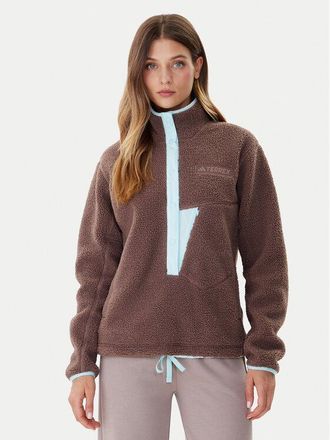 adidas Fleecejacke Terrex Xploric JN0931 Braun Regular Fit