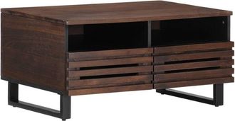 vidaXL Vidaxl - Table basse marron 80x55x40 cm bois de massif manguier