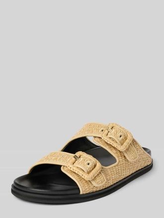 HUGO BOSS Slides mit Label-Detail Modell Freyah