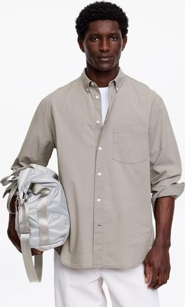 Arket Legeres Popeline-Hemd -Grau