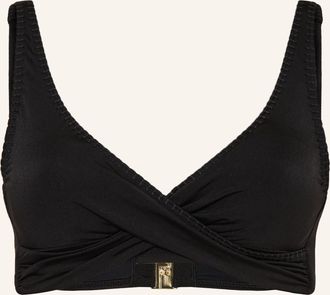 Watercult Watercult Bustier-Bikini-Top Crafted Essentials In Wickeloptik schwarz