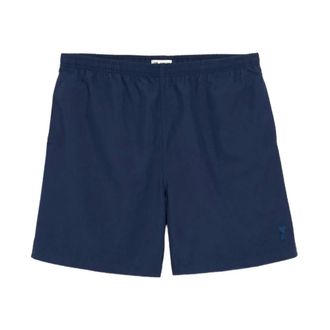 Ami Femme, Maillots de bain, Bleu, Taille: 38 FR Long Plain Swim Shorts