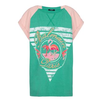 Balmain Flamingo T-shirt - - Tops - Damen - Mehrfarbig - XS