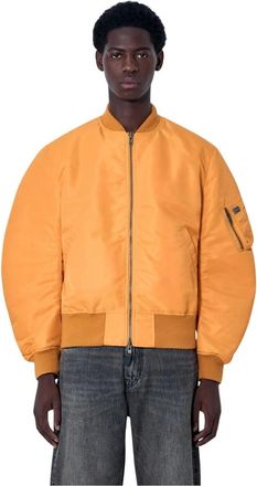 Martine Rose Homme, Vestes, Orange, Taille: L Bomber avec Bords C&ocirc;tel&eacute;s