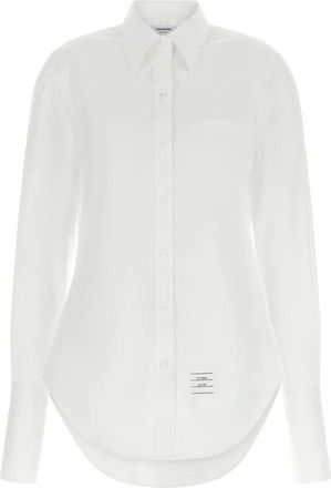 Thom Browne Femme, Blouses et Chemises, Blanc, Taille: 40 FR Chemise en coton boutonn&eacute;e