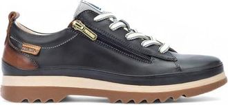 Infinity Leather Infinity Femmes Bleu Océan Cuir À Lacets Formatrices Baskets - Vigo