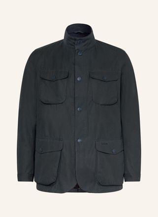 Barbour Fieldjacket Ogston Wax blau