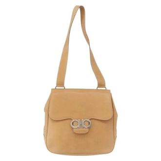 Ferragamo Sac bandouli&egrave;re Pre-owned - Femme - Pre-owned - Beige - Taille: ONE Size