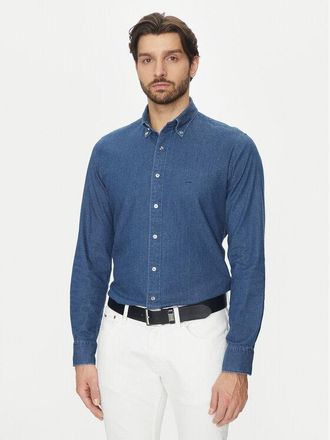 Michael Kors Jeanshemd MD0MD91441 Dunkelblau Slim Fit