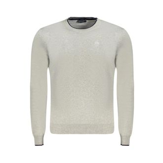 North Sails Baumwollpullover mit Kontrastdetails - - Knitwear - Herren - Grau - XS