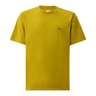 C.P. Company C.p. Company, Homme, Tops, Jaune, Taille: M T-shirt en coton avec imprim&eacute; graphique