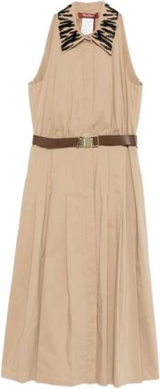 Max Mara Femme, Robes, Beige, Taille: 40 FR Mstubicato Robe Chemise en Popeline