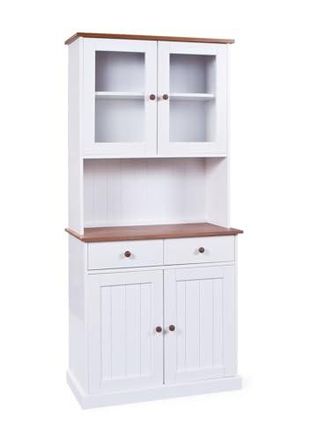 Inter Link SAS Vitrine en bois de pin massif