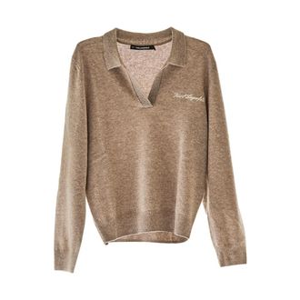Karl Lagerfeld Hotel Karl Kashmere Sweater - - Knitwear - Damen - Beige - L