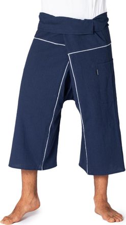 Panasiam Fisherman Pants Stripe-Design 3/4, Dark Blue, XL