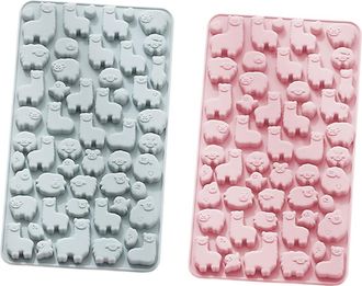 DOITOOL 2 St&uuml;ck Silikon Backform Alpaka Lebensmittelecht Hitzebest&auml;ndig Gefriergeeignet F&uuml;r DIY Schokolade Kuchen Pudding Jelly Zuhause Backen