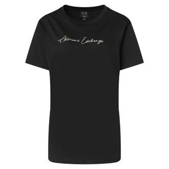 A|X Armani Exchange T-Shirt XW000839 AF10356 MC021 Schwarz Regular Fit