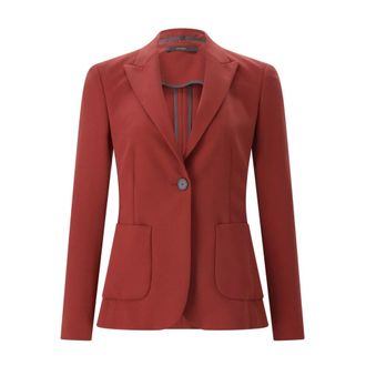 Windsor Einknopf-Blazer - - Jackets - Damen - Rot - S