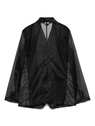 Comme Des Gar&ccedil;ons Chiffon Blazer - Black