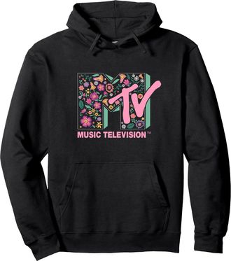 Giesswein Floral Vintage Embroidery Style Logo Fill Pullover Hoodie