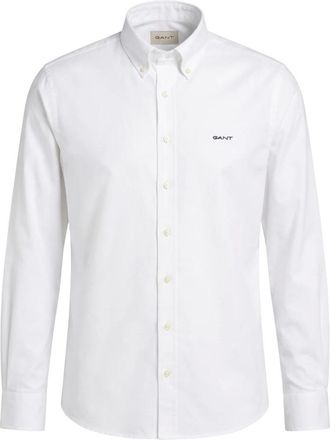 GANT Chemise Oxford Pinpoint Coupe Droite - Homme - Chemises - Blanc - Taille: XL