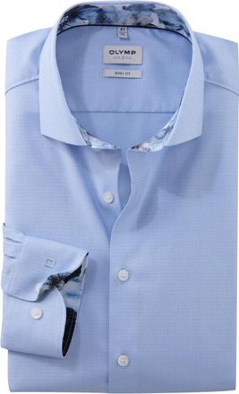 Olymp Olymp, Homme, Chemises, Bleu, Taille: S Chemise Body Fit Level Five