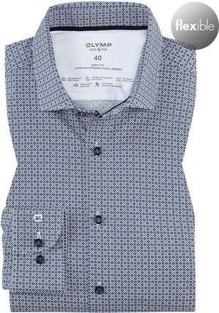 Olymp Herren Hemd blau gemustert