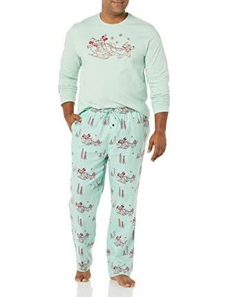 Amazon Essentials Disney | Marvel | Star Wars Ensembles de Pyjama en Flanelle Homme, Mickey Winter - Mens, XXL