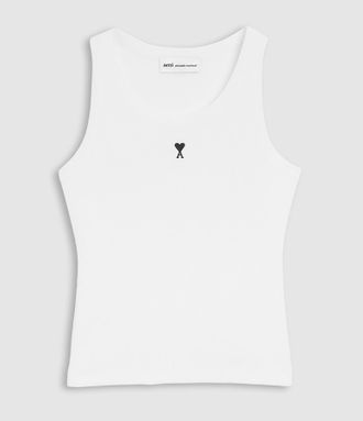 Ami Top Contrasted Ami De Coeur Blanc