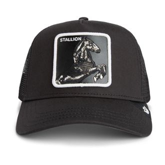 Goorin Brothers Homme, Accessoires, Noir, Taille: ONE Size Casquette Trucker Étalon Noir Accessoire