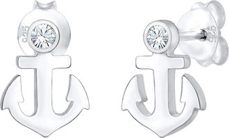 Elli Ohrringe Damen Anker Anchor Meer mit Kristalle in 925 Sterling Silber