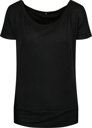 Build Your Brand Ladies Viscose Tee, Black, XL