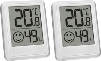 TFA Dostmann Digitales Mini Luftfeuchtigkeitsmesser Innen, 30.5060.02, Raumthermometer, Hygrometer, Feuchtigkeit und Temperatur messen, zur Raumklimakontrolle, ink