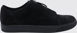 Lanvin DBB1 Veloursleder-Sneakers mit vertikalem Rei&szlig;verschluss