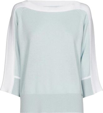 Marie M&eacute;ro Femme, Pulls, Bleu, Taille: 46 FR Pull Bicolore