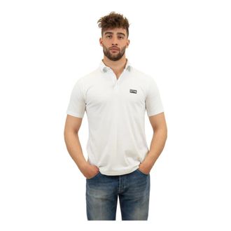 Vilebrequin Homme, Tops, Blanc, Taille: M Polo Manches Courtes en Coton Piqu&eacute;