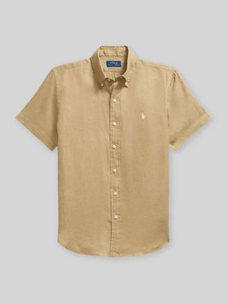 Polo Ralph Lauren Regular Fit Leinenhemd mit Button-Down-Kragen