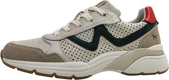 Mustang Jeans Femme 1512-302 Chaussures Basses &agrave; Lacets, Ecru, 40 EU