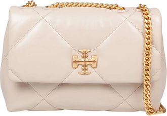 Tory Burch Femme, Sacs, Blanc, Taille: ONE Size Petit sac bandoulière transformable Kira à losanges
