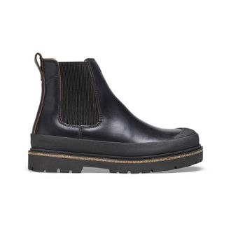 Birkenstock Schwarze Lederstiefeletten - - Shoes - Damen - Schwarzk - 37 EU