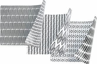 Villa D'Este Home Tivoli Afro Platzset, doppelseitig, 45 x 30 cm, aus PVC, 6 St&uuml;ck