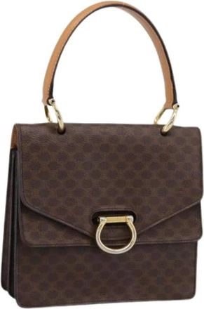 Celine Sac &agrave; main Pre-owned en toile Macadam - Femme - Pre-owned - Brun - Taille: ONE Size