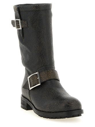 Jimmy Choo London Biker Mid Boot - Black