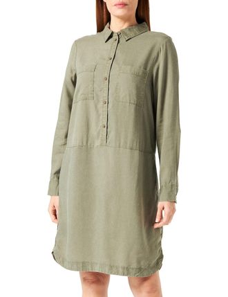 Camel Active Damen 391340/1S46 Kleid, Gr&uuml;n, L