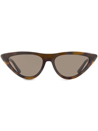 Jimmy Choo Eyewear lunettes de soleil Sparks &agrave; monture papillon - Marron