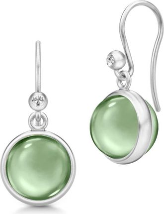 Julie Sandlau Femme, Accessoires, Jaune, Taille: ONE Size Boucles doreilles Prime Améthyste Verte