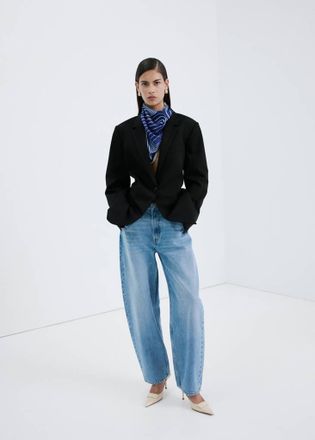 Mango Chaussures &agrave; talon en cuir vernis &eacute;cru - Femme - 35 - MANGO