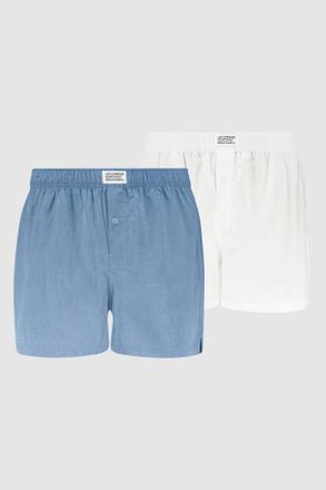 Levi's Woven Boxer 2 Pack - Homme - Multicolore / Light Blue/White - L